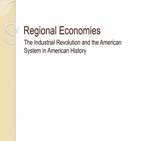 Regional Economies | PPTX
