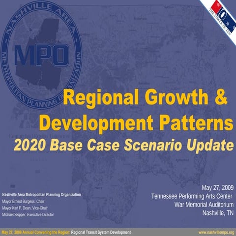 Regional Growth & Development Patterns: 2020 Base Case Scenario Update ...