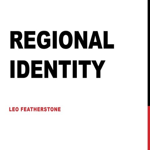 Regional identity | PPTX