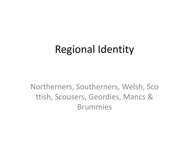 Regional identity | PPTX