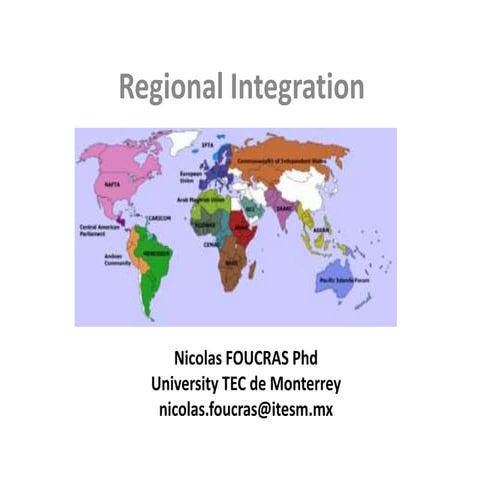 Regional integration and developing countries | PPTX