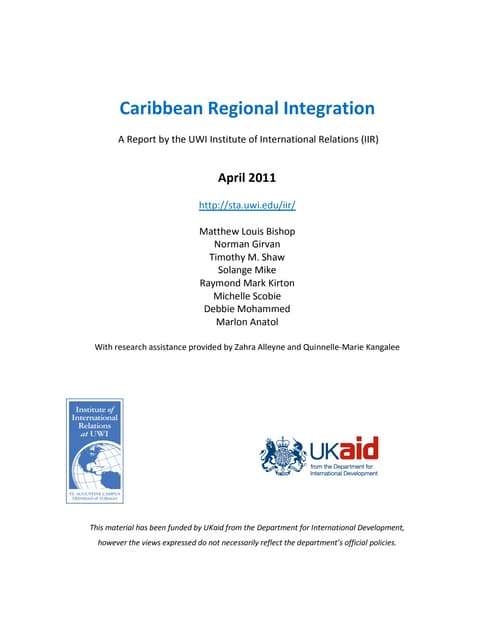 Caricom Test | DOCX