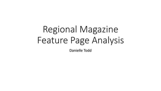 Double Page Spread Research | PPT