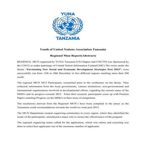Regional mun final resolution 2012 | PDF