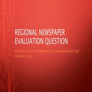 Regional newspaper Q2 | PPT