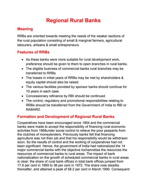 Regional Rural Bank | PPTX