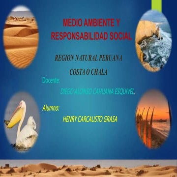 REGION NATURAL PERUANA COSTA CHALA DEL LITORAL | PPTX