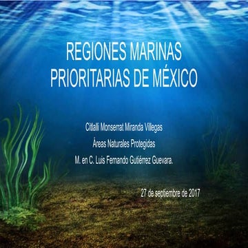 Regiones marinas prioritarias de méxico | PPTX