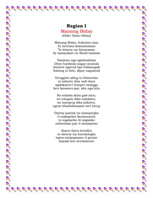 Lesson 1 FOLK SONGS Revised 2018 | PPT