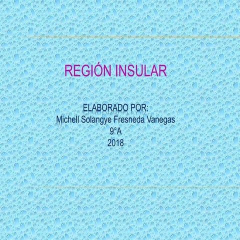Región Insular | PPTX
