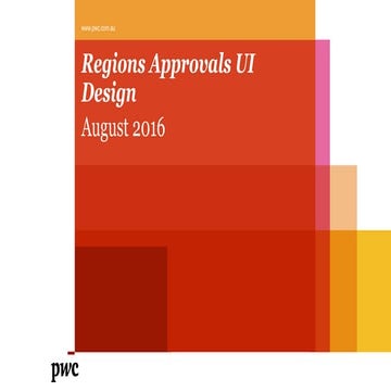 Regions approvals ui designs happy path | PDF
