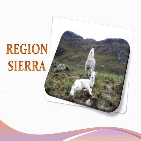 Region sierra | PPTX