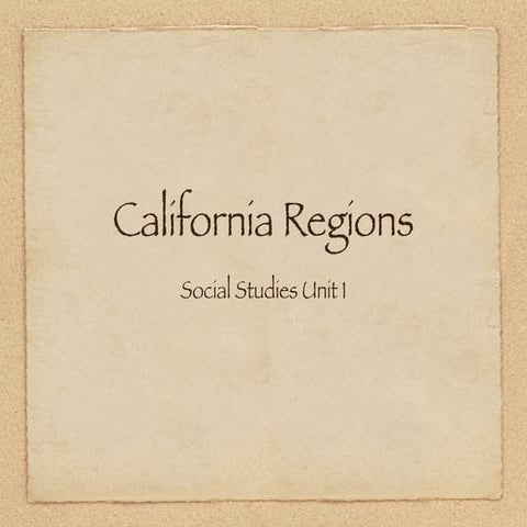Regions of california | KEY