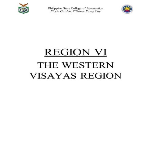 Region VI WESTERN VISAYAS PHILIPPINES | PDF