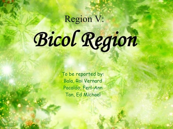 Region V Bicol region | PPT