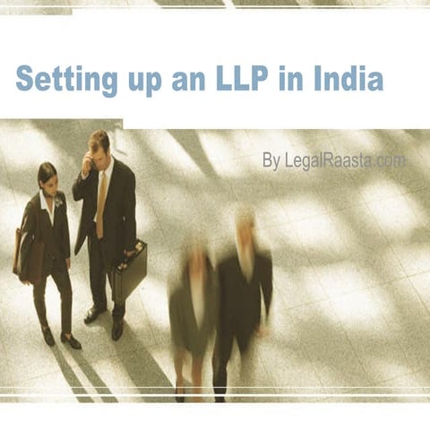 Register a limited liability partnership (llp) in india | PPT