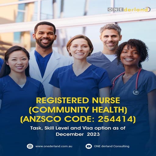 Registered Nurse (Community Health) ANZSCO CODE - 254414.pdf