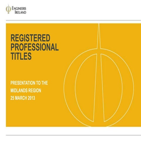 Registered professional titles presentation | PPTX