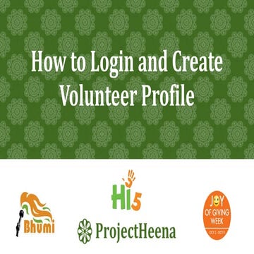 Register & Create Profile Hi5 club - ProjectHeena | PDF | Social ...