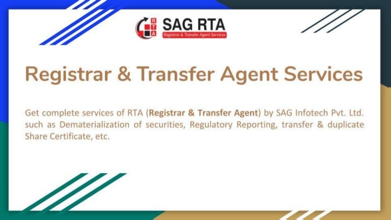 Registrar and Share Transfer Agent Service