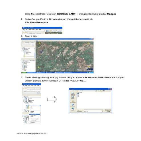 Add a google earth satellite image into arc map | PDF
