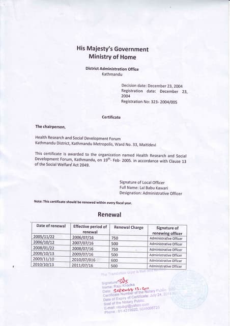 Tax registration certificate herd | PDF
