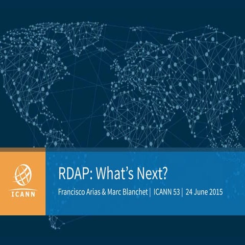 Registration data access protocol what's next? icann53 | PPT
