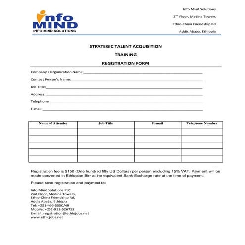 Registration form | PDF