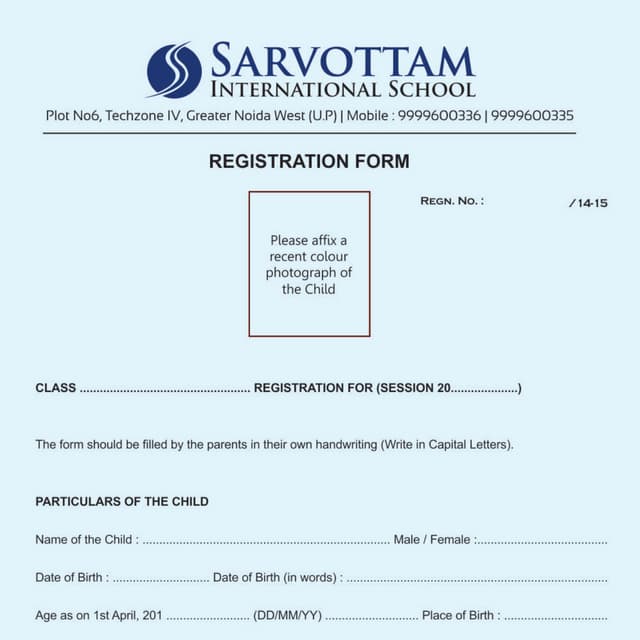 Registration form | PDF
