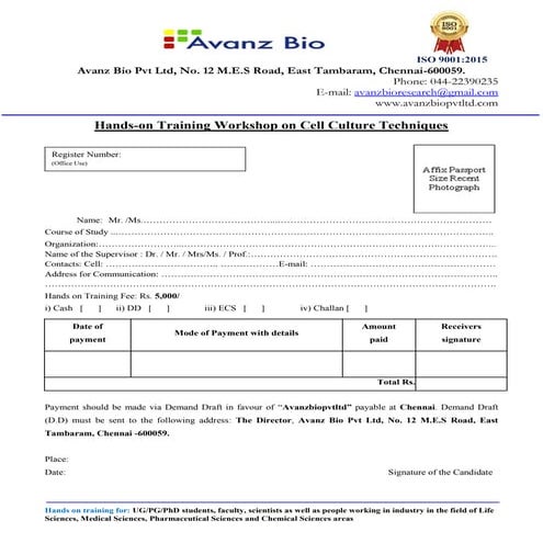 biotechnology internships in chennai | PDF