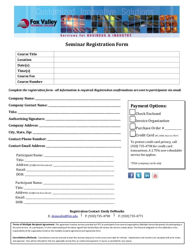 Training Registration