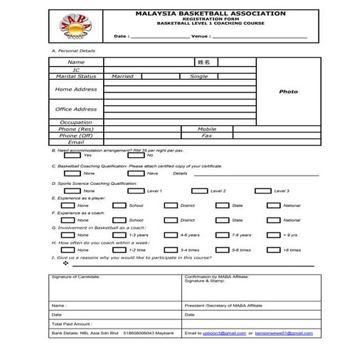 Registration Form | PDF