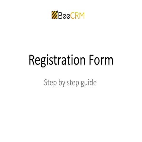 Registration form Tutorial | PPTX