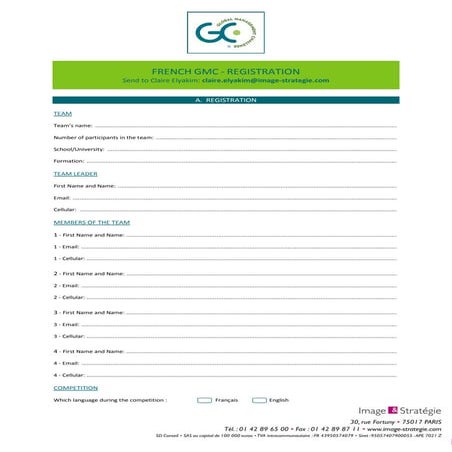 Registration gmc france | PDF