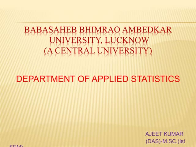 Vital Statistics - Uses and Importance's | PPT