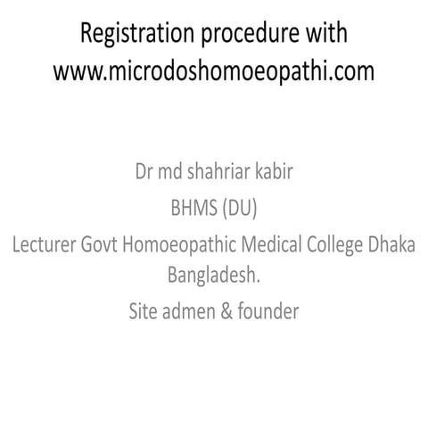 How to Register for VMIS | PPTX