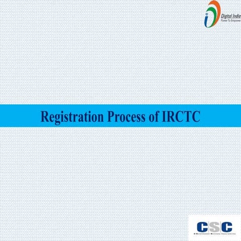 REGISTRATION PROCESS OF CSC AND OTHER FILE | PPT