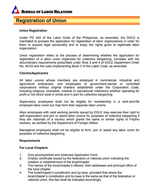 DOLE NCR : Application form registration of job, service contractor and ...