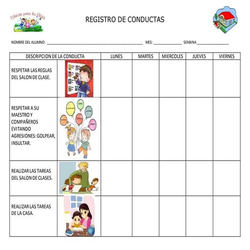 Registro de la conducta | DOCX