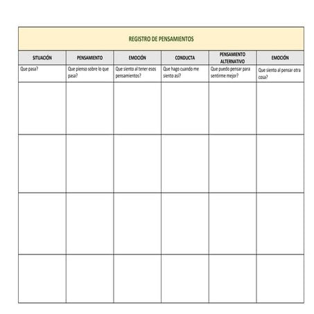 Registro De Pensamientos 1 Docx