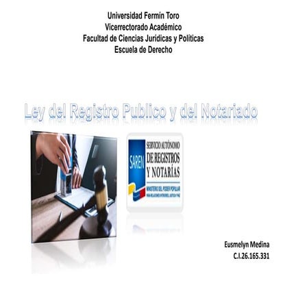 Registro publico y del notariado. | PPTX