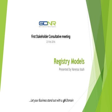 Registry Models Presentation | PPT
