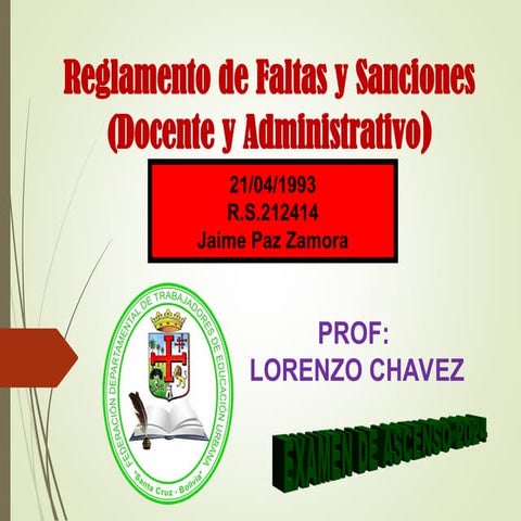reglamento de faltas y sanciones de los maestros.ppt