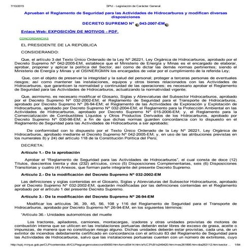 Reglamento para la proteccion ambiental | PPTX