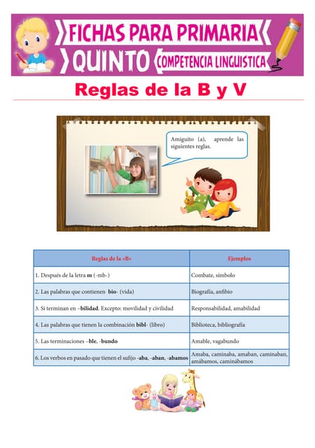 Ortografía de la b-y-v | PDF