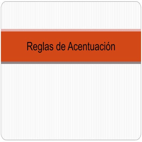 Repaso uso de las tildes. De Fernando Ortega | PPT