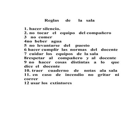 Reglas en el salón de clase | PPTX