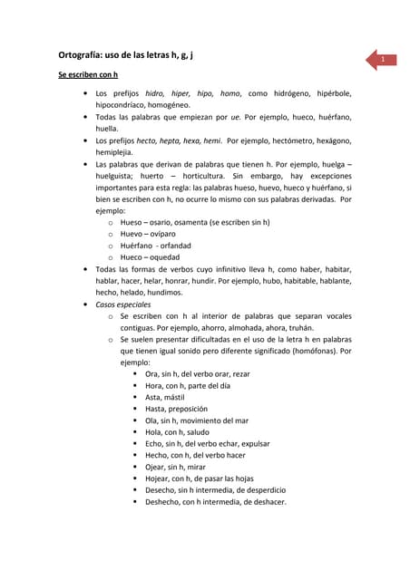 Uso de la g y j | PPT