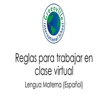 Reglas para trabajar en clase virtual | PDF