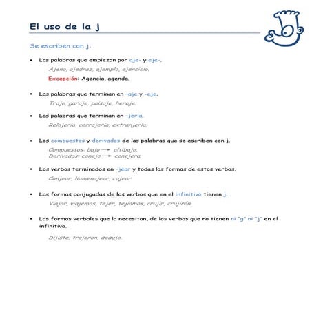 Uso de la g y j | PPTX